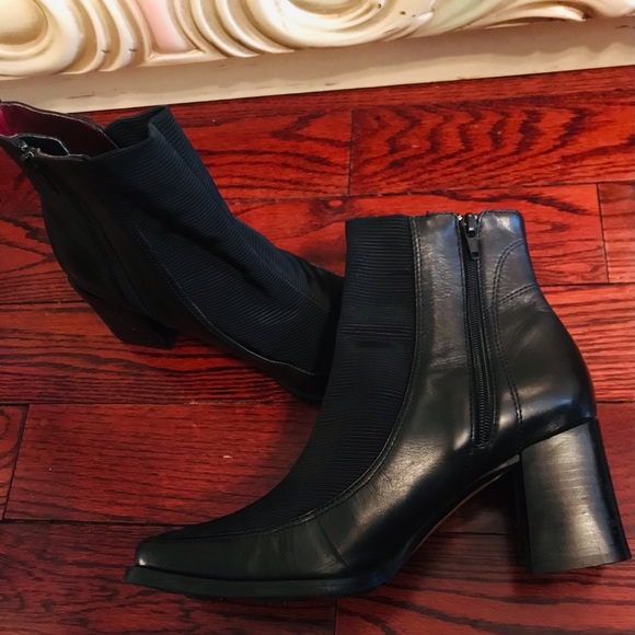 PAZZO | Shoes | Black Leather Ankle Boots | Poshmark